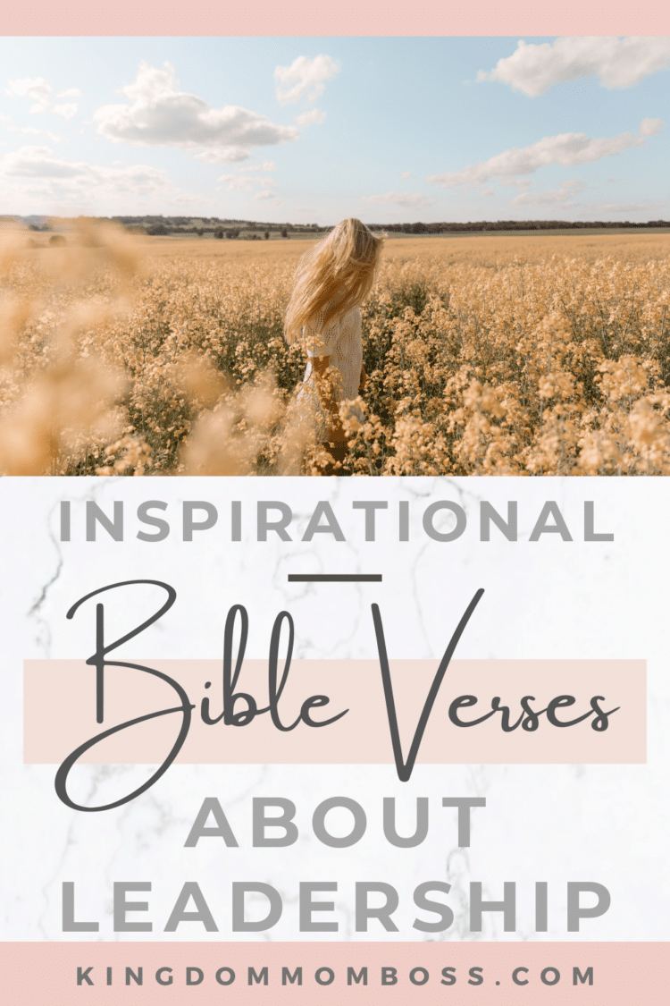 Bible Verses for Leading and Being a Good Example
