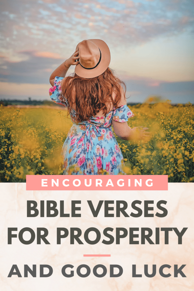 Encouraging Bible Verses for Good Luck and Prosperity