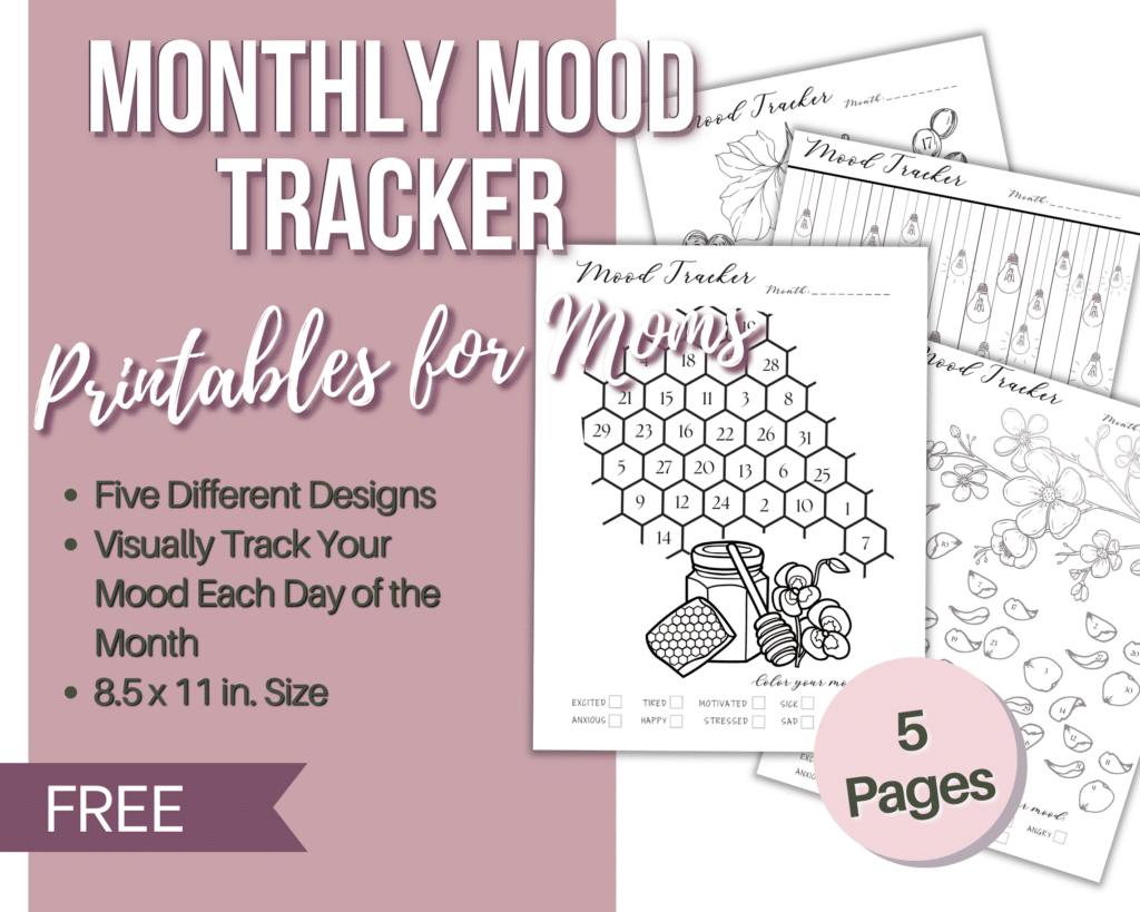 Beautiful Monthly Mood Tracker Printables for Moms